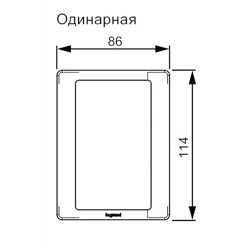 Рамка для розетки 2х2К+3 одинарная Legrand Valena Life
