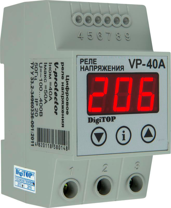 Реле напряжения VP-40A DigiTOP